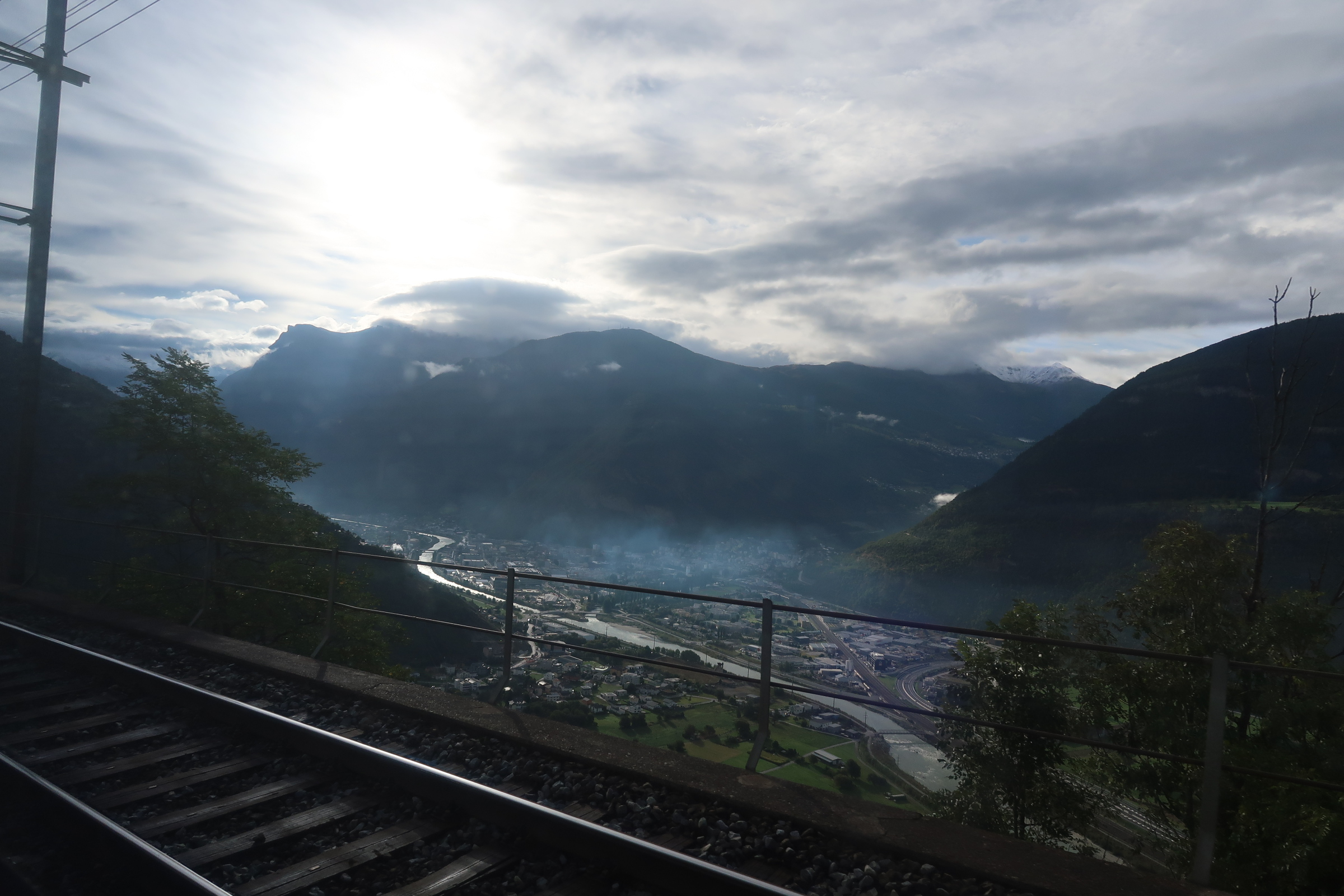 Rail Route Goppenstein to Brig